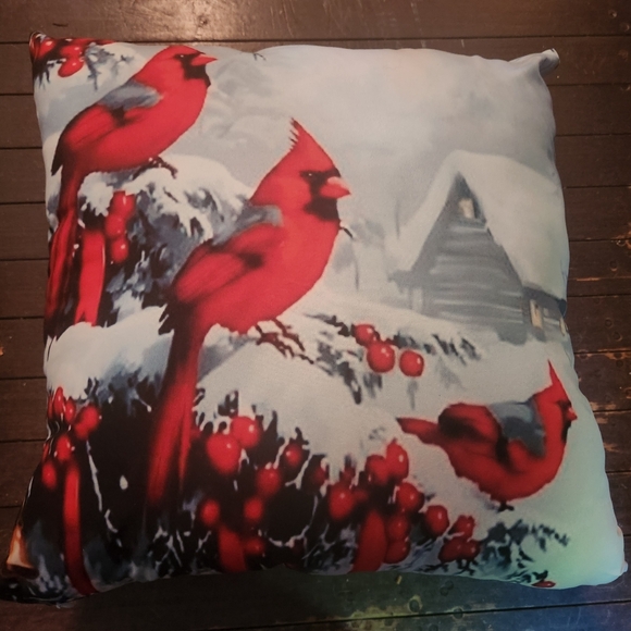 Accents | Red Cardinal Decorative Pillow | Poshmark